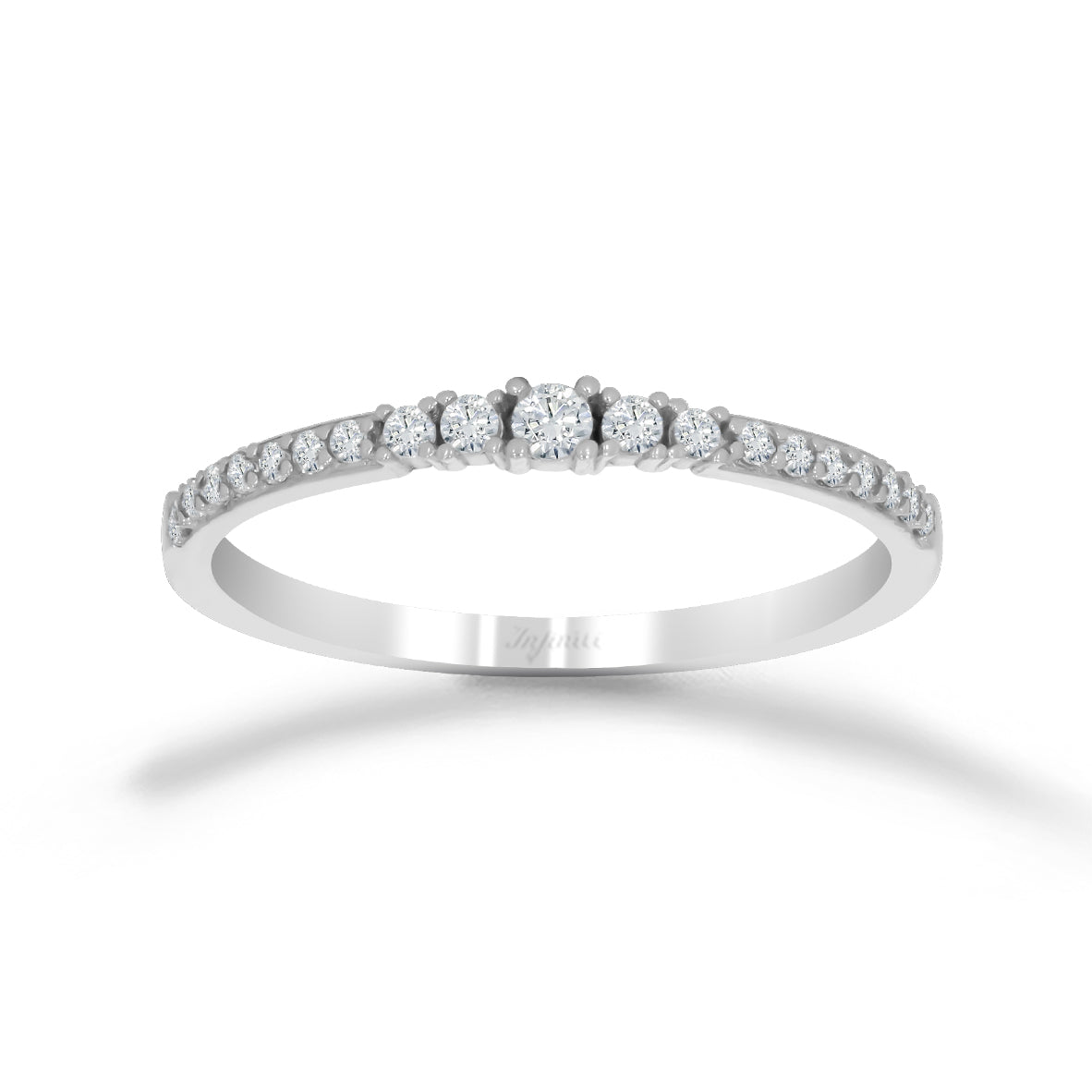 Churumbela Oro Blanco 14k - Pavé con Zirconias – Infiniti Joyas