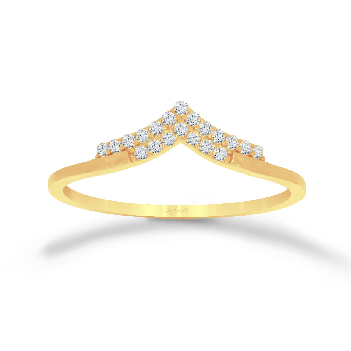 Churumbela Oro 10k - Forma Pico con Zirconias de 1.00 mm – Infiniti Joyas