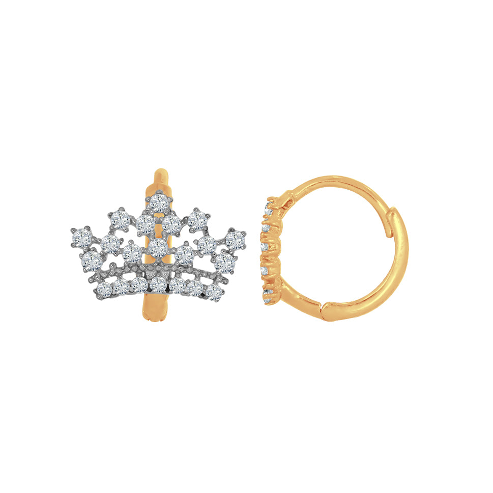 Huggies Oro 10k - Corona con Zirconias – Infiniti Joyas