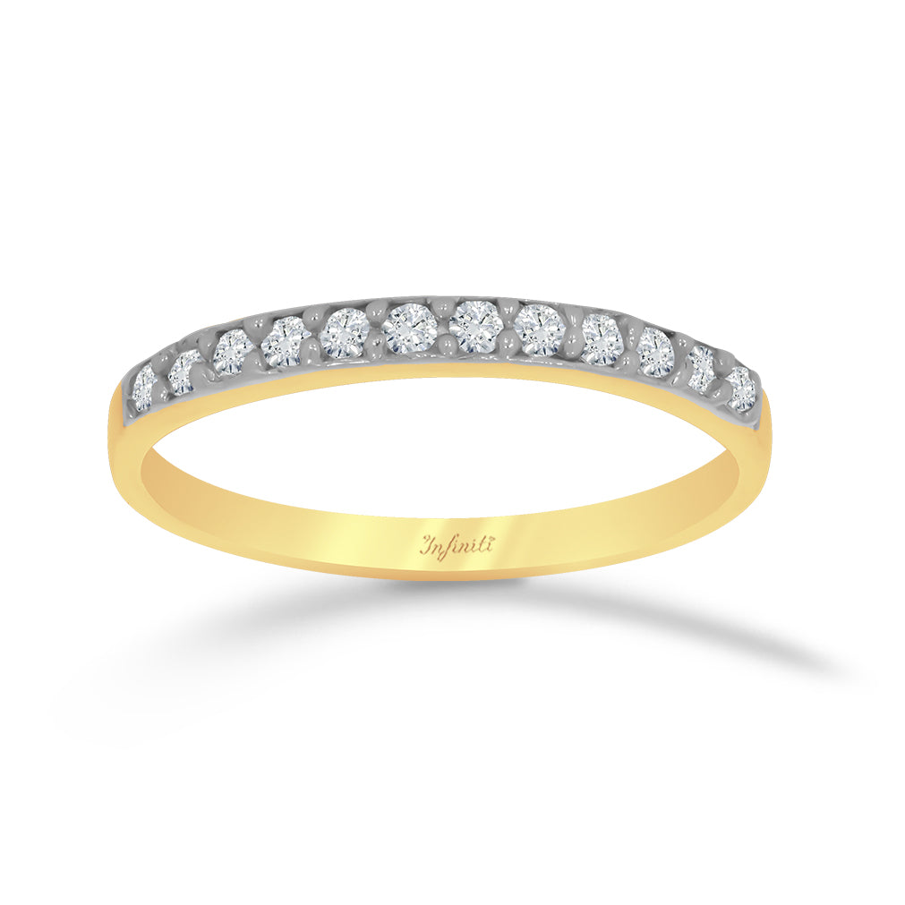 Churumbela Oro 14k - Pavé con Zirconias 2 mm – Infiniti Joyas